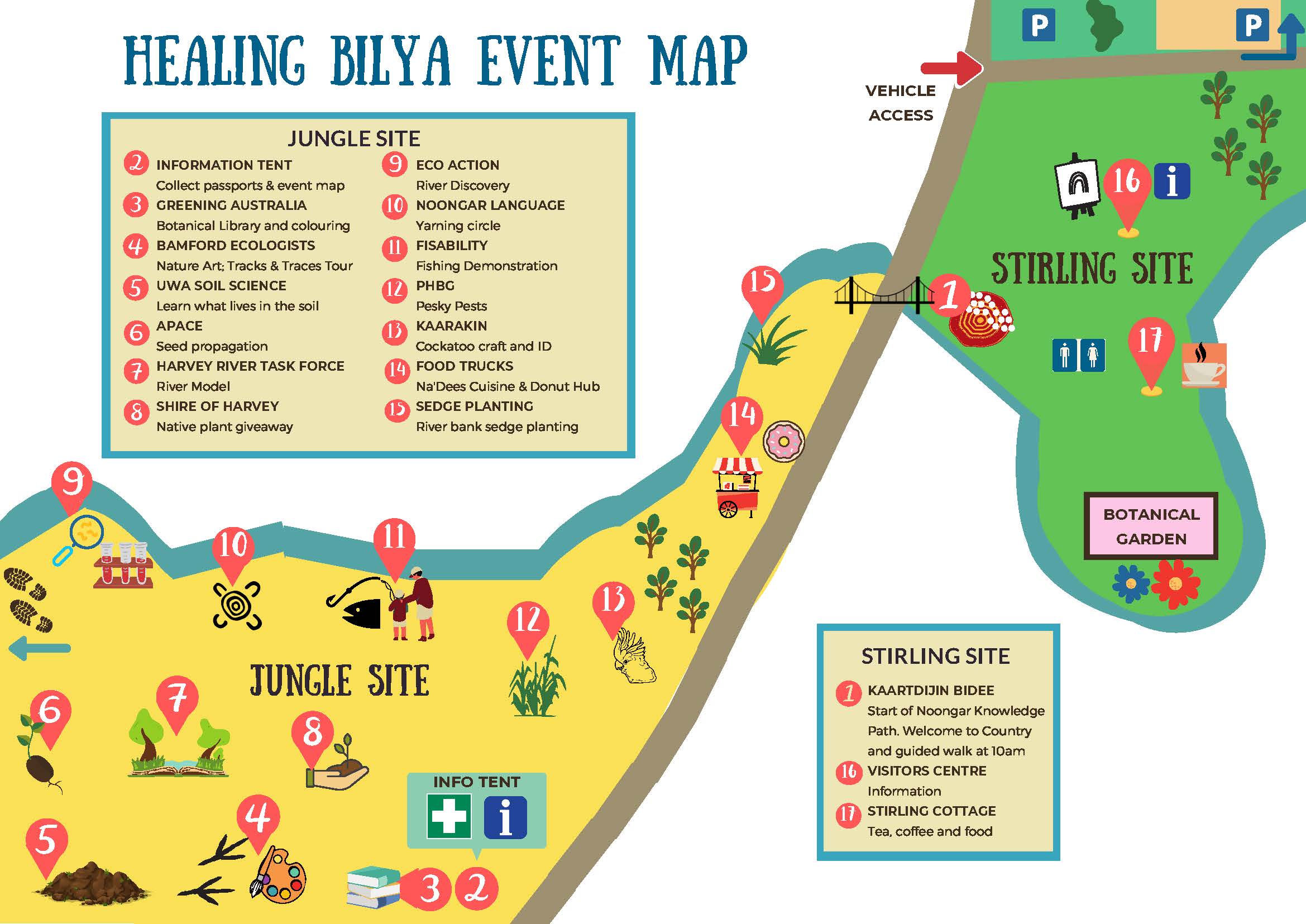 Healing Bilya Event Map - Greening Australia - Greening Australia