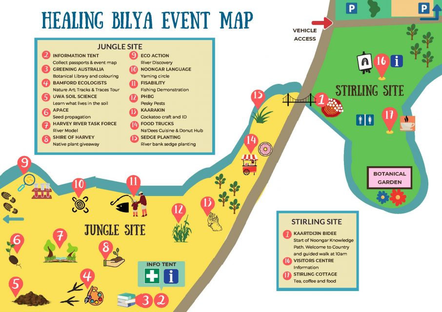 Healing Bilya Event Map - Greening Australia - Greening Australia
