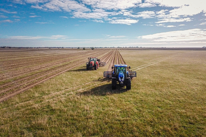 Planting lines created at a West Australian site 2022_Credit Jesse ...